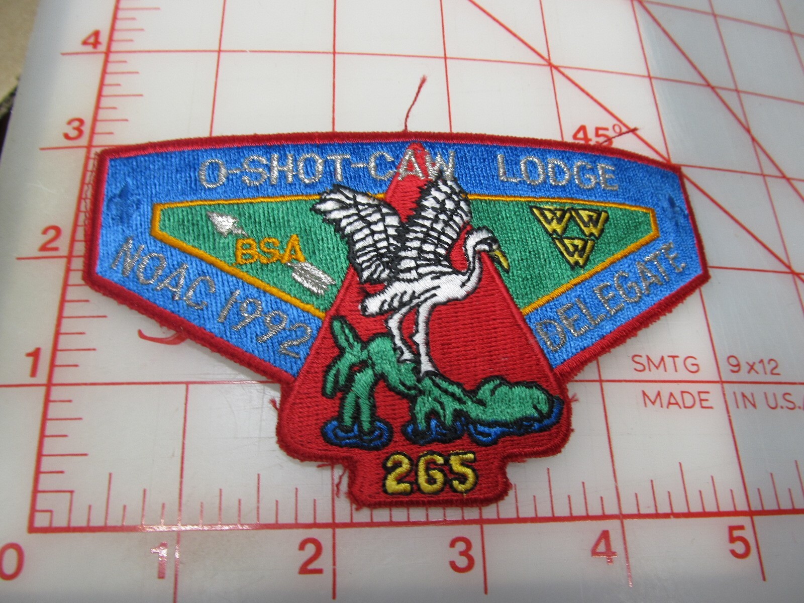 OA Lodge 265 O-SHOT-CAW collectible S29 1992 NOAC smy letters flap ...