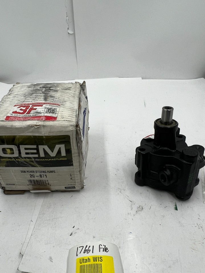 Cardone 3F Power Steering Pump 20-871 Remanufactured Fits 85 Cadillac ...