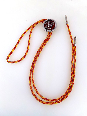 Bolo Tie USMC Military Insignia~550 Paracord~Bullet Nose Aglet~Concho ...