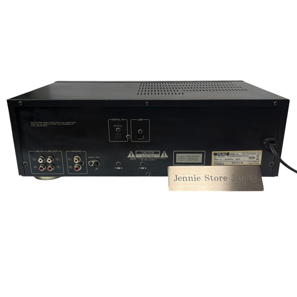 TEAC AD-RW900 Compact Disc Recorder Reverse Cassette Deck Excellent ...