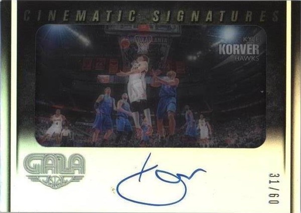 2014-15 Panini Gala - Cinematic Signatures #19 Kyle Korver /60 (AU) for ...