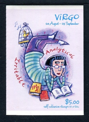 Australia 2007 Zodiac series - Virgo Self Ad Block of 4 on Booklet Cover - MNH | eBay