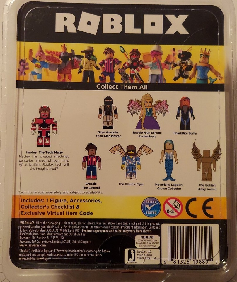Jazwares Roblox - Haley: The Tech Mage Figure w/ Exclusive Virtual Code ...