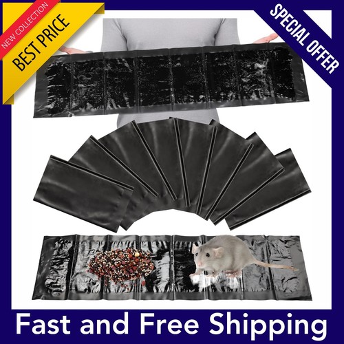 8 Pack SUPER Sticky LARGE Mouse Mice Rat Glue Pest Trap Boards Insect ...
