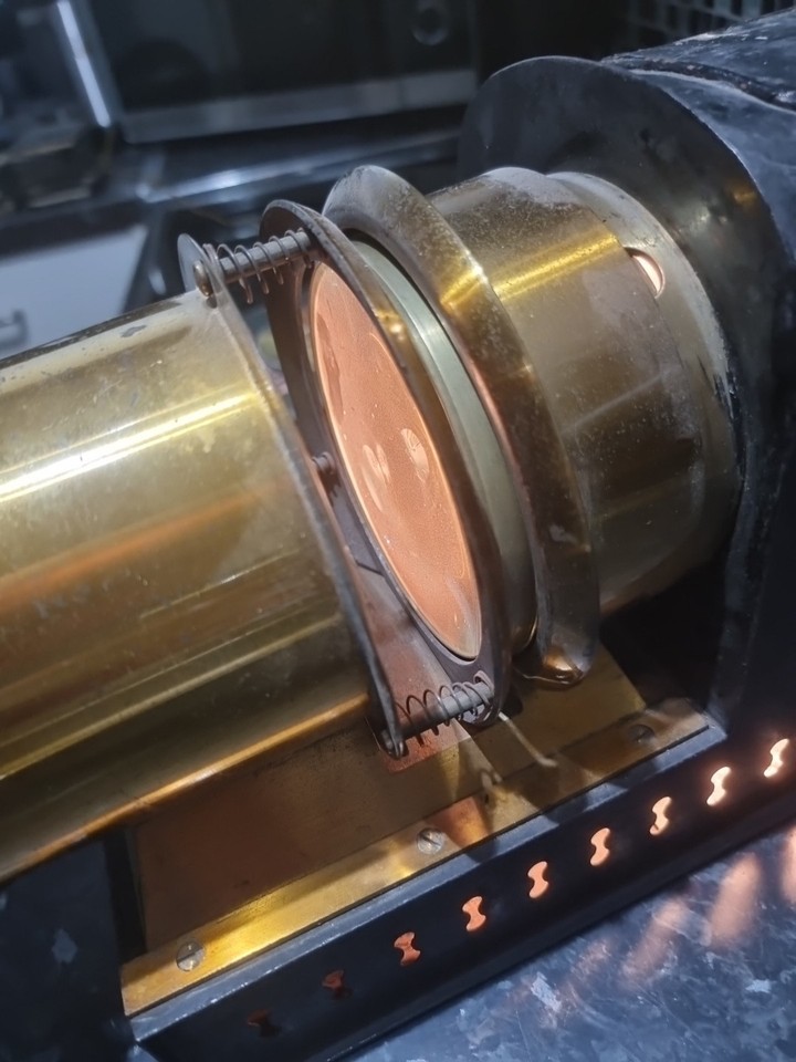 Magic Lantern Machine Victorian Brass Magic Lantern Projector, plus old ...