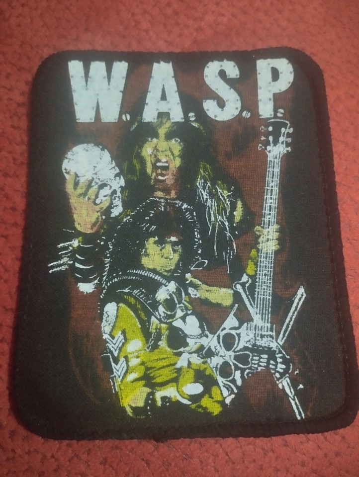 WASP, vintage 80s sew on patch made in England, Blackie Lawless & Randy ...