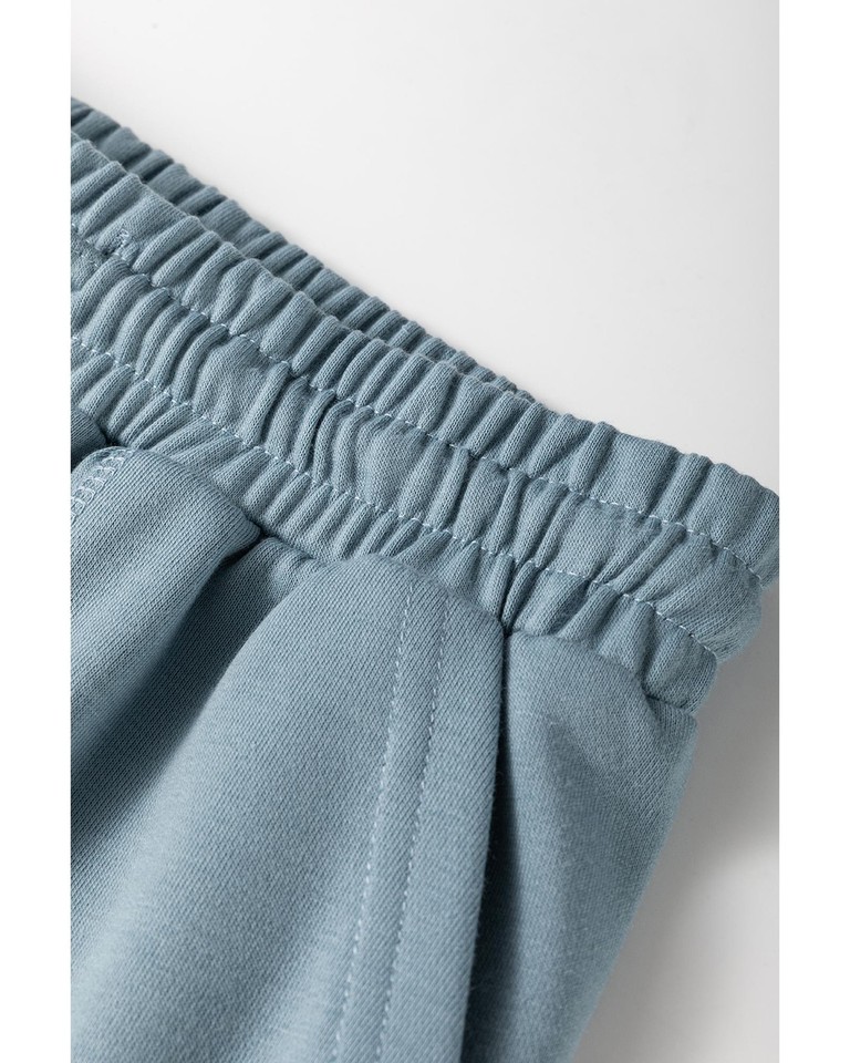 Azura Exchange Dusk Blue Lace Crochet Patched Lace-up High Waist Wide ...