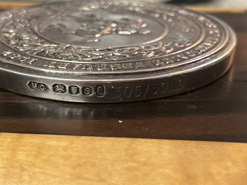 THE GREAT SEAL OF THE CONFEDERACY 1 POUND ASW SILVER MEDALLION RARE ...