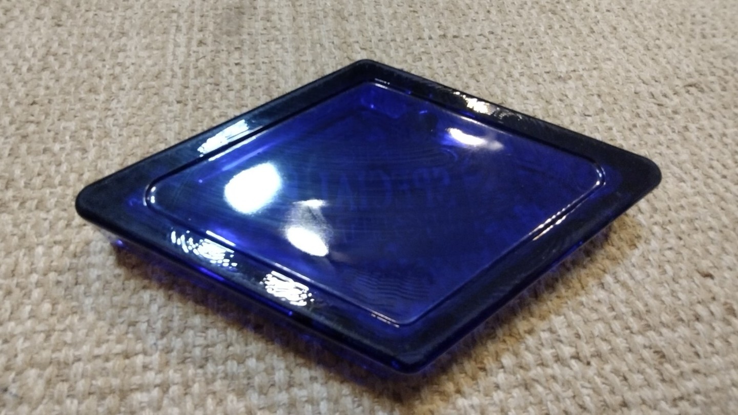 Vintage Camel Special lights Colbalt Blue Diamond Glass Cigarette ...