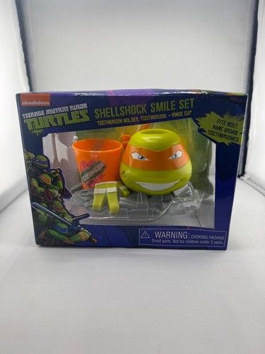 Michelangelo Teenage Mutant Ninja Turtles Shellshock Smile Set Toothbrush Holder | eBay