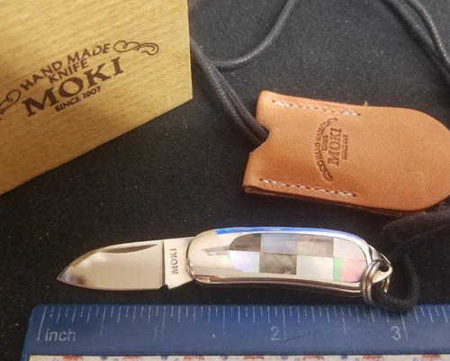 Moki TS-105 Mini Pendant Knife, Genuine Mother Of Pearl Handles | eBay