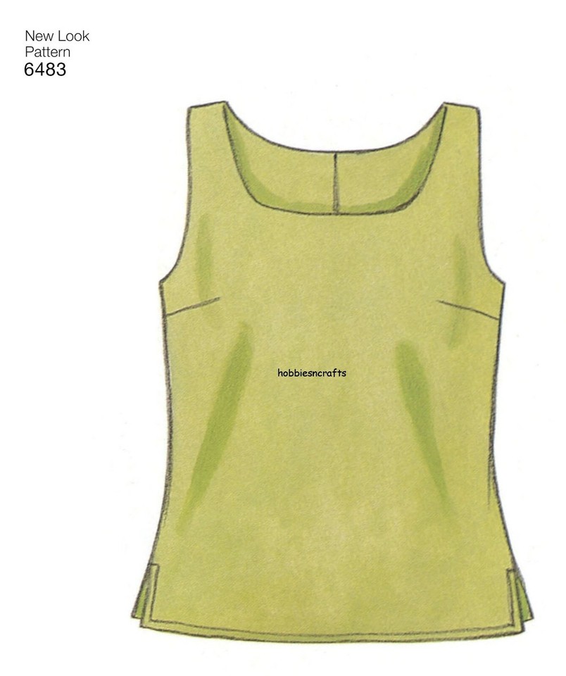 NEW LOOK 6483 MISSES' TOPS QUICK & EASY Sewing Pattern Sizes 6 - 16 ...