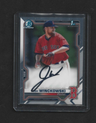 Josh Winckowski 2019 Bowman Chrome- Prospect - on-card auto -# CPA-JWI ...