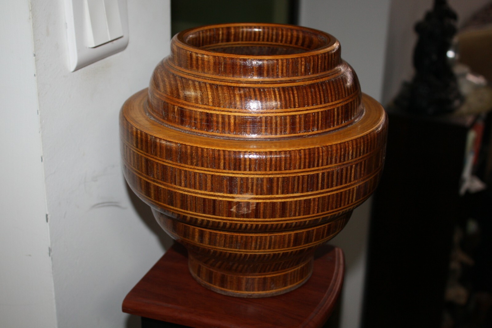 Beautiful Hand Turned Segmented Wood Bowl Rustic Home Decor Wooden Art ...