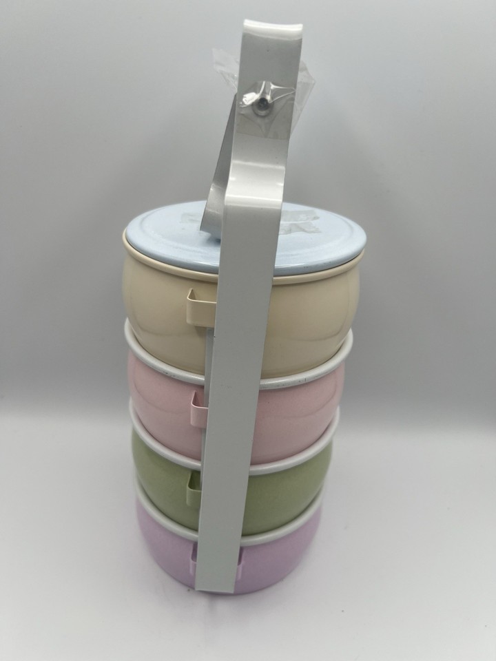 Pinto Lunch Box Thai Food Carrier Container Bento Enamelware ...
