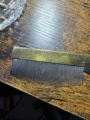 Antique Royal Parkinson Nit Comb Brass Handle and Steel Blade Made In ...