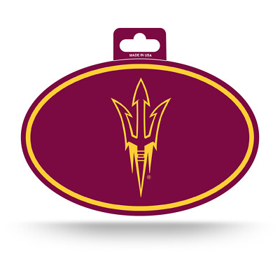 Arizona State Sun Devils Oval Decal Sticker Full Color NEW 3x5 Inches ...
