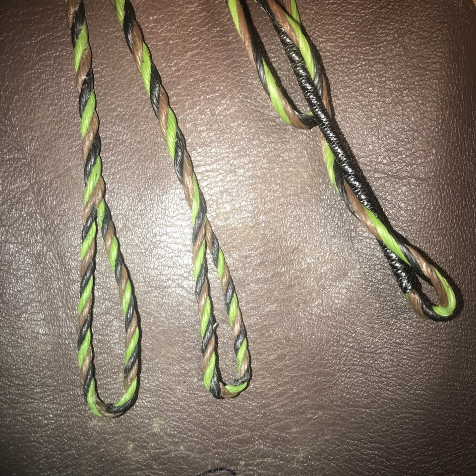 3-COLOR CAM0 58" ACTUAL LENGTH FASTFLIGHT FLEMISH BOW STRING Recurve 40 ...