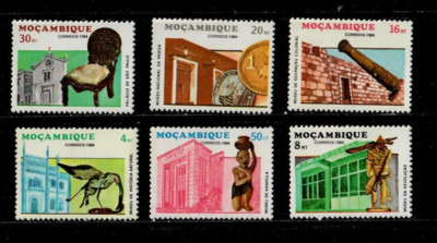Mozambique 1984 - Museums and Artifacts - Set of 6 Stamps - Scott #914 ...