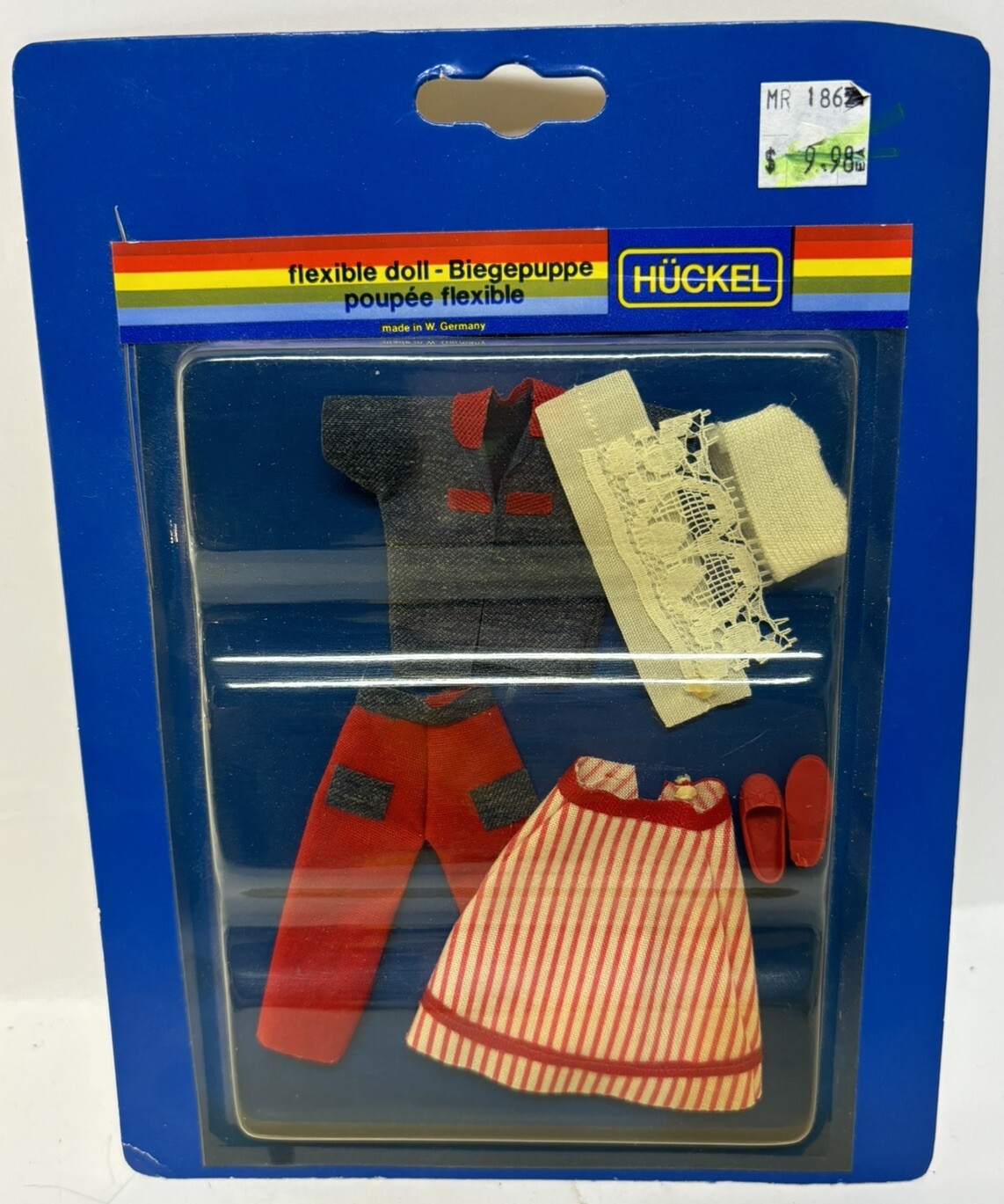 NEW NOS Vintage 1970s Huckel Flexible Dollhouse Doll Outfits Made West ...