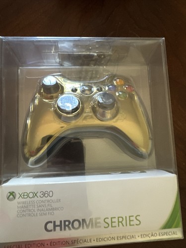 Microsoft Xbox 360 Special Edition Gold Chrome Series Controller NEW ...