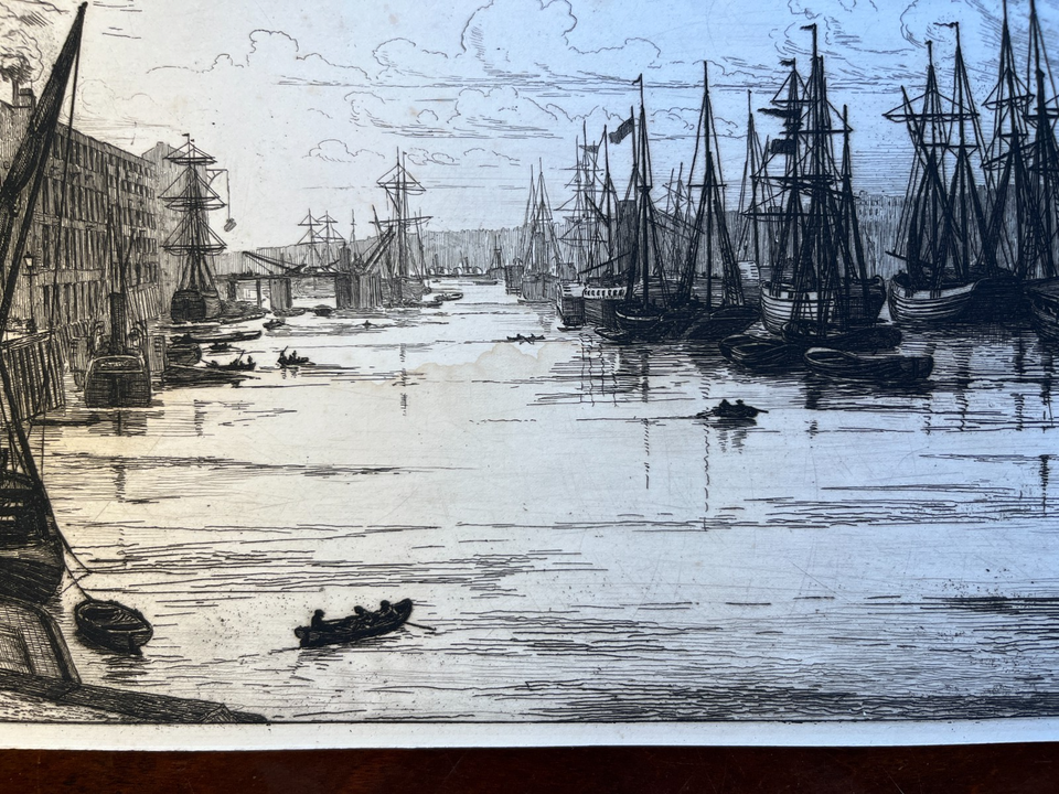 FRED SLOCOMBE print etching antique engraving picture..........FREE UK ...