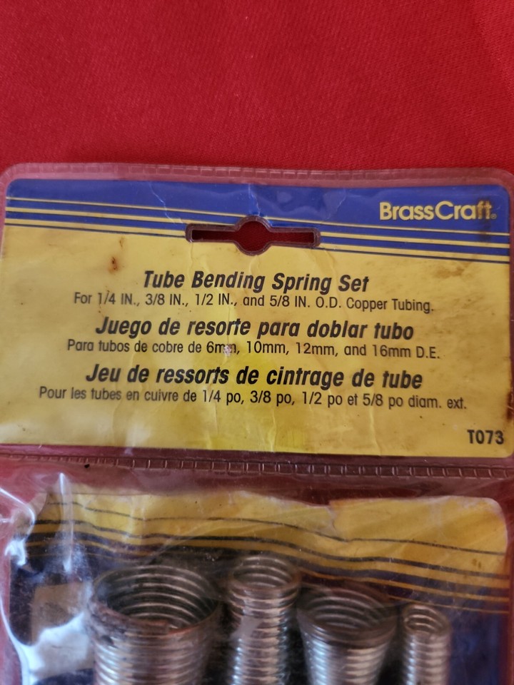 4pcs Spring Bending Tube Pipe Bender 1/4" 5/16" 3/8" 1/2" 5/8" Silver ...