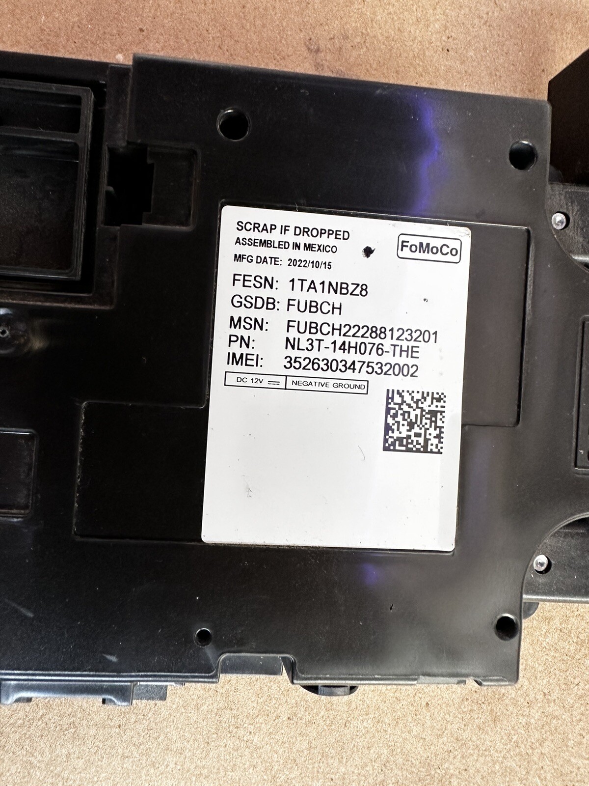 2021-2023 FORD F-150 TCU Telematics Control Module NL3T-14H076-THE | eBay