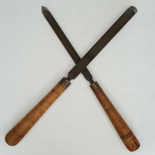 Lot of 2 - American Swiss Tool Co. Flat Files With Wood Handles - Made ...