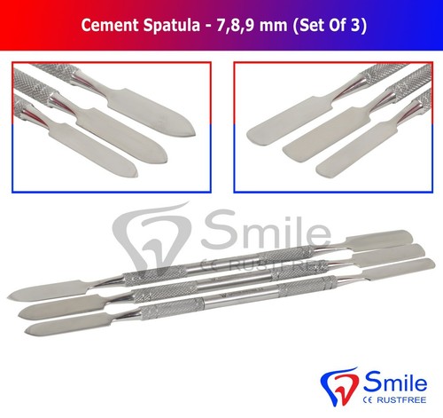 Dental Cement Spatulas 7,8,9mm (Set Of 3) Dental Lab Double Ended ...