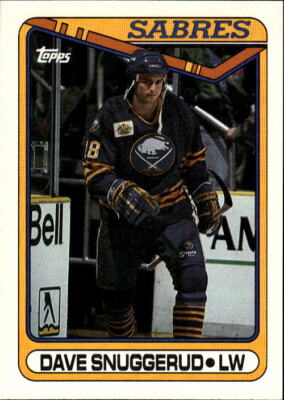 1990-91 Topps Dave Snuggerud #340 Buffalo Sabres | eBay