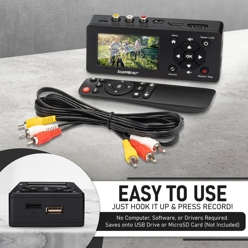 SoundBeast Video Audio Capture Box 2.0 - Record VCR, VHS, AV, RCA To ...