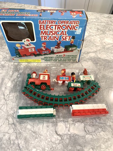 Vintage 1985 Christmas Electronic Musical Train Set Battery Operated Doesn’t Run | eBay