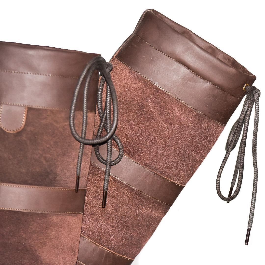 Country Tall Equestrian Horse Walking Leather Horse Boots Waterproof ...