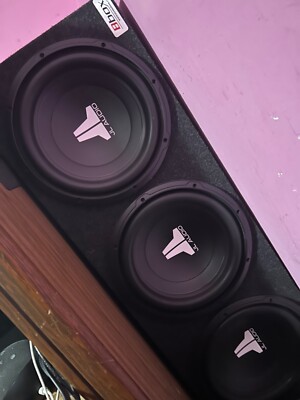 3 12 inch Jl audio subwoofers with box and amp 699440921664| eBay
