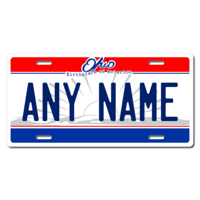 Personalized Ohio License Plate 5 Sizes Mini to Full Size Free Shipping ...