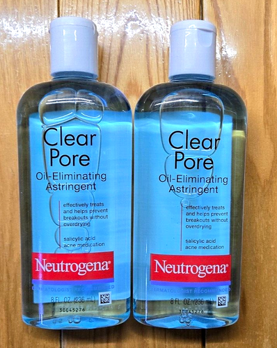 2 X NEUTROGENA CLEAR PORE OIL-ELIMINATING ASTRINGENT 8oz | eBay