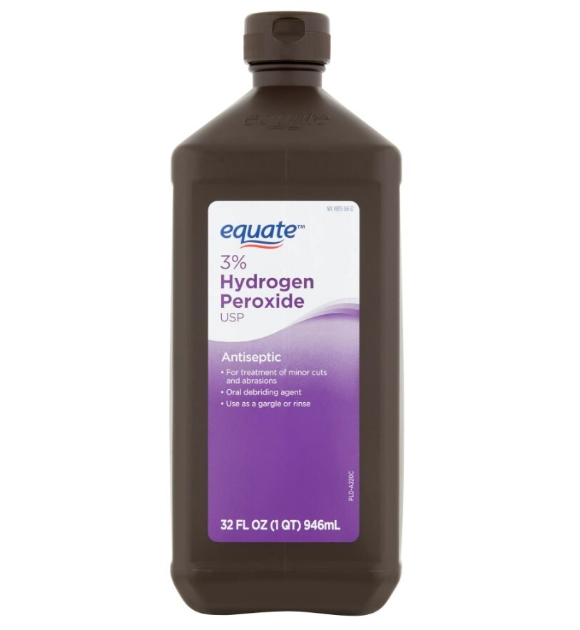Equate 3% Hydrogen Peroxide Liquid Antiseptic, 6 Pack, (6 x 32 fl oz ...