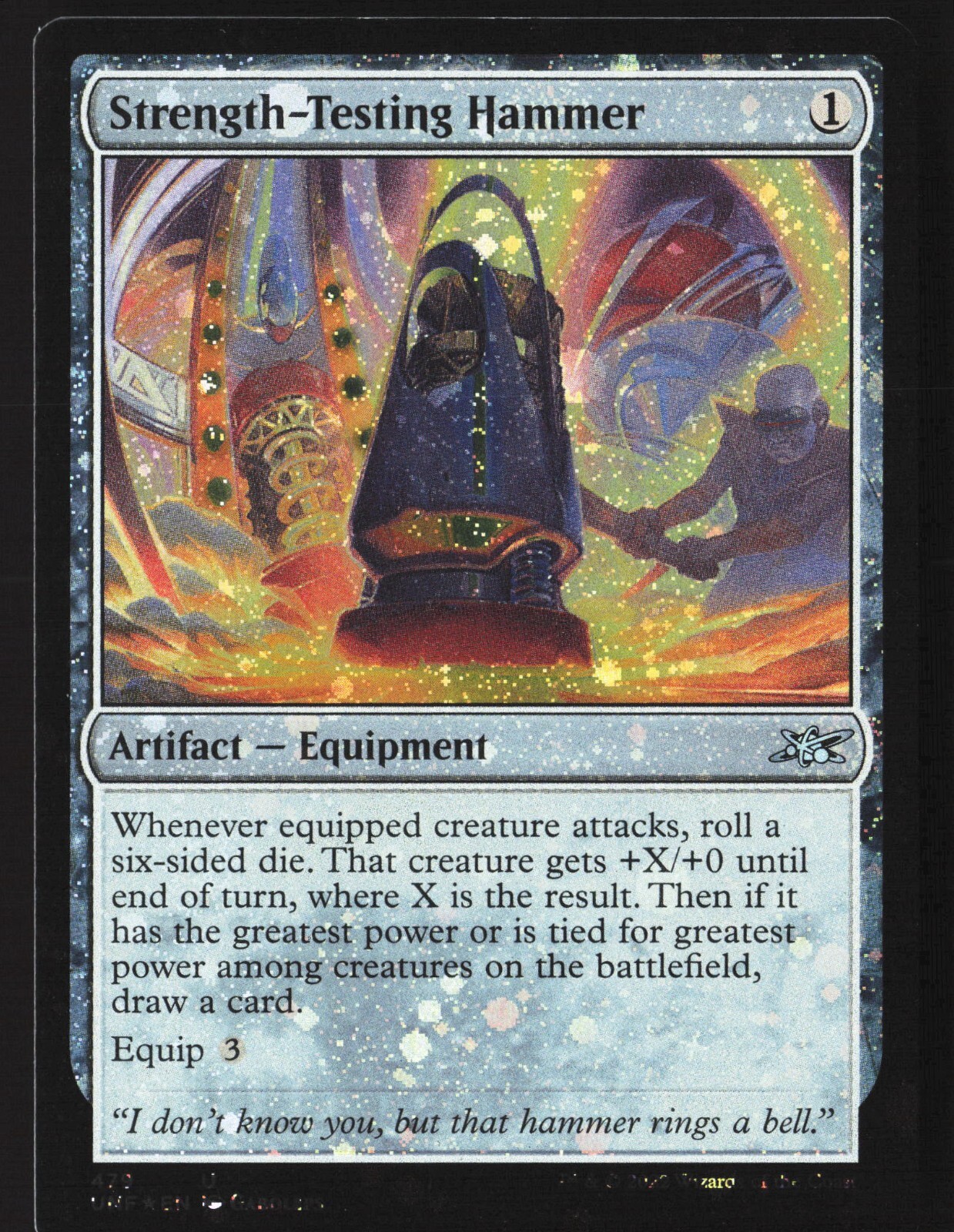 MTG - Strength-Testing Hammer - 479 Galaxy FOIL NM - Unfinity | eBay