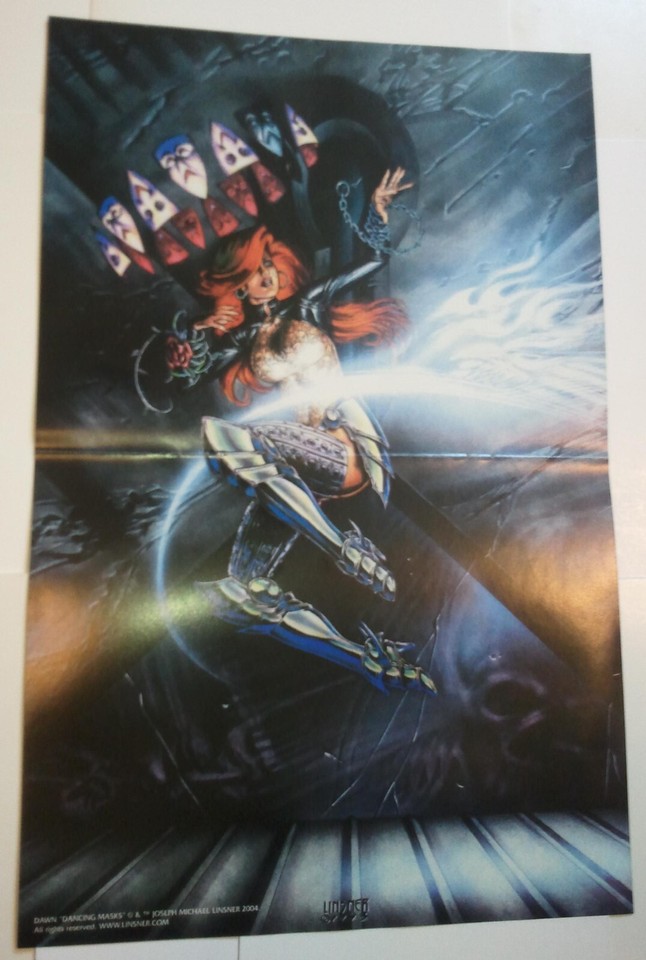 Dawn Poster # 7 Dancing Masks Joseph Michael Linsner Art x | eBay