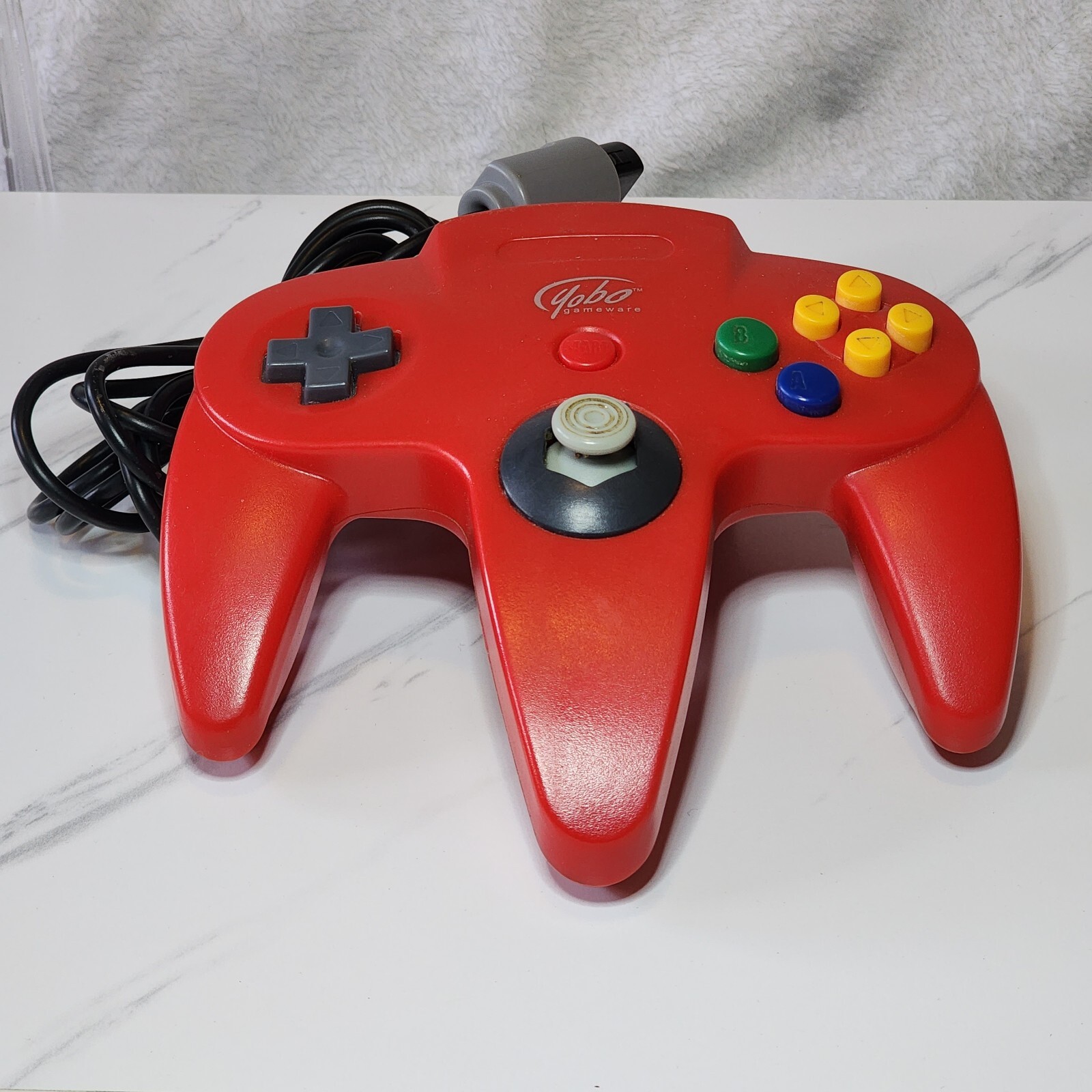 For Nintendo 64 Red N64 Controller Video Game Console Gamepad Joystick ...