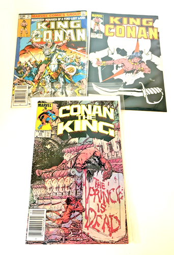 Lot of 3 Conan Marvel Comics – King Conan #16 & #19 + Conan the King ...