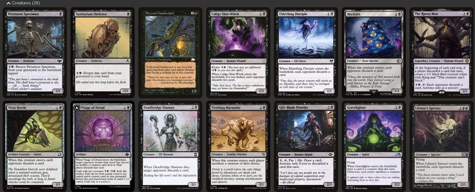 Tergrid, God of Fright MTG EDH Commander Deck - Mono Black Hate! | eBay