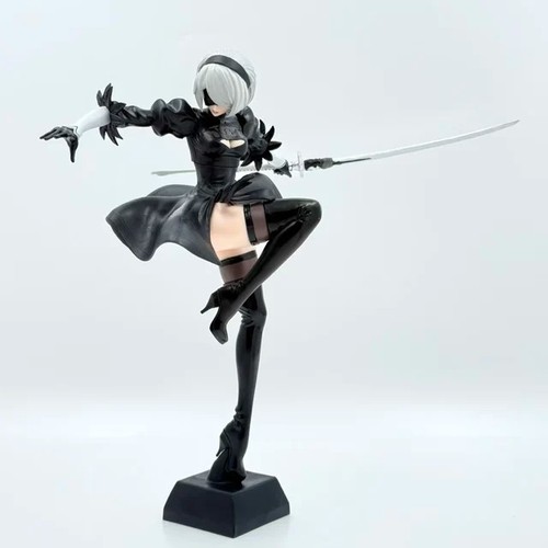 NieR Automata 2B & Kaine 24cm PVC Figure Anime Statue Collectible Model ...