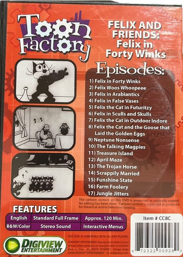 Toon Factory-Felix And Friends, Classic Animation, 17 Episodes, DVD ...