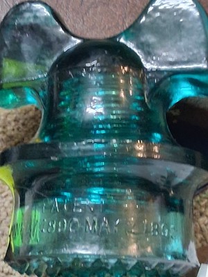 Vintage Hemingray Aqua Mickey Mouse Glass Insulator June 1890 May 2 ...