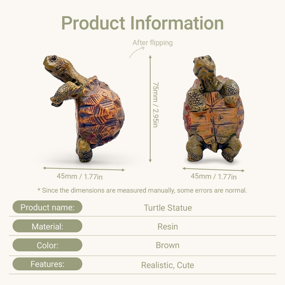 Turtle Statue Tortoise Figurine Plant Pot Hanger, Resin Cute Tortugas ...