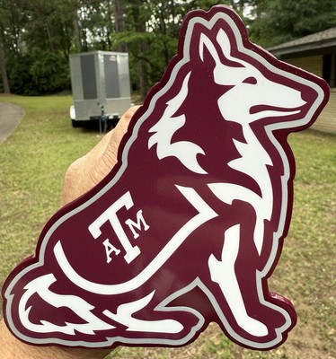 Texas A&M Aggies Full Metal Reveille Mascot Logo Hitch Cover | eBay