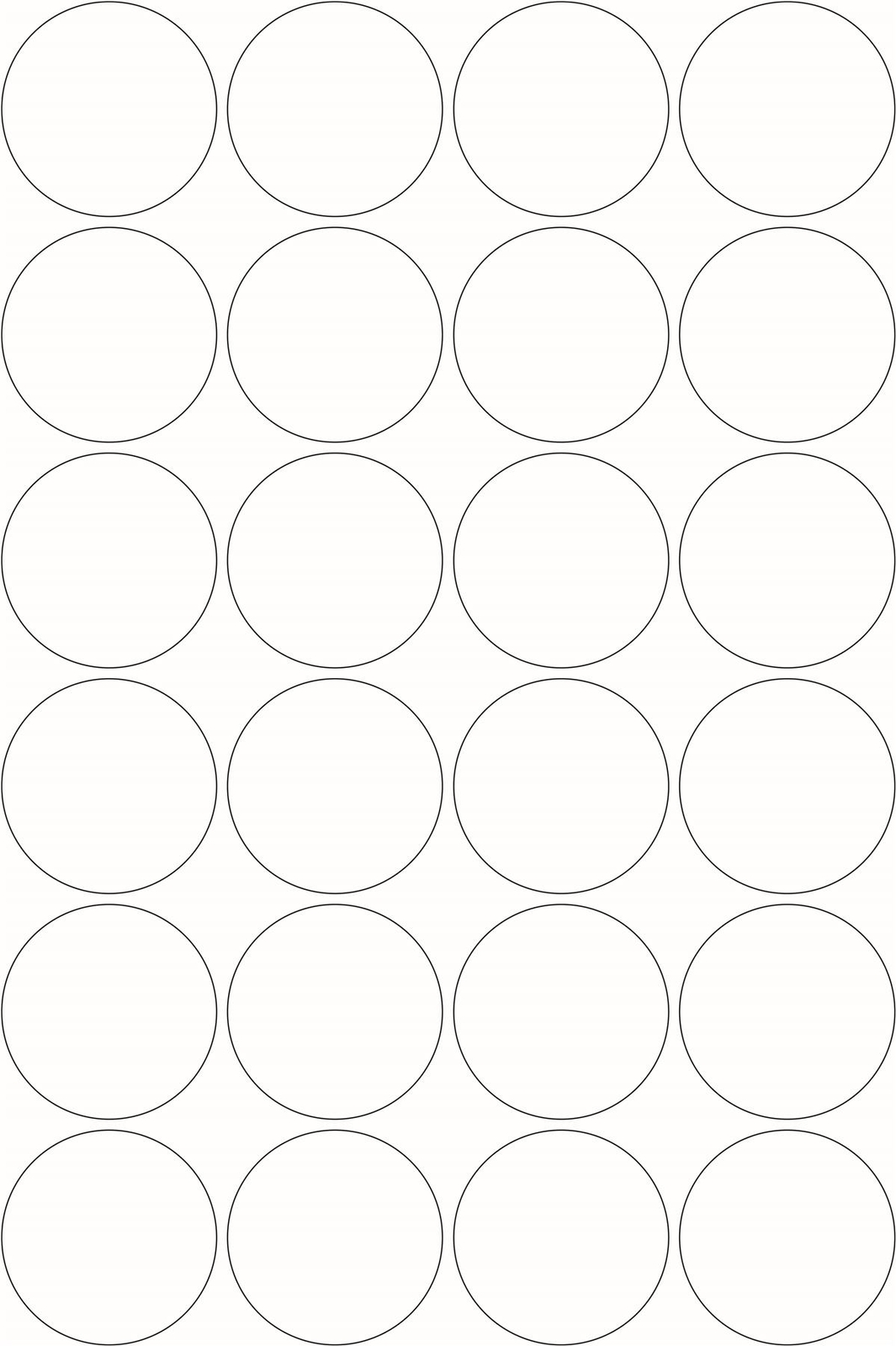 LPC Direct A4 45mm Round Label Sheets 24 to a page | eBay UK