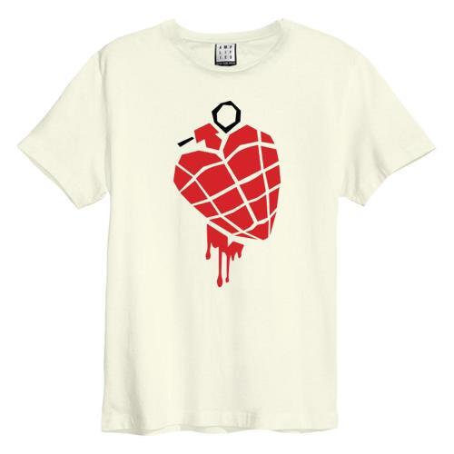 GREENDAY - AMERICAN IDIOT HEART GRENADE AMPLIFIED VINTAGE WHITE SMALL ...